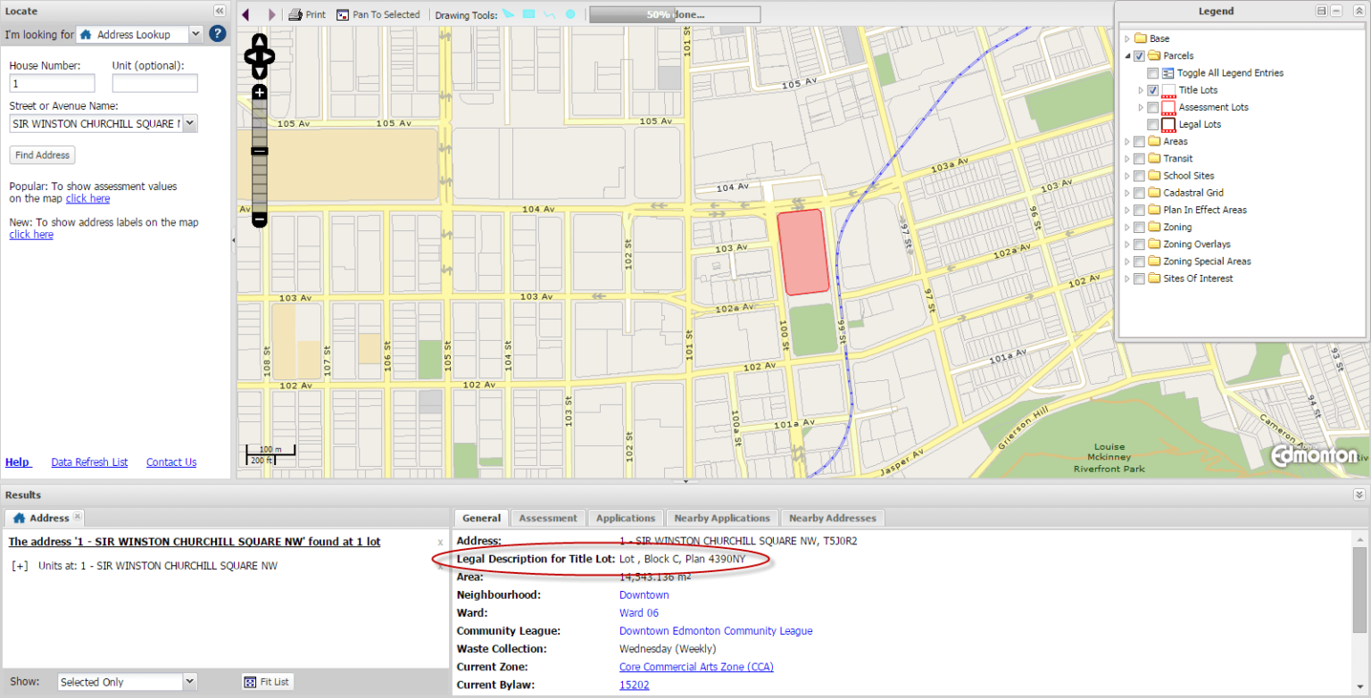 How Can I Find a Property's Legal Description in Edmonton?